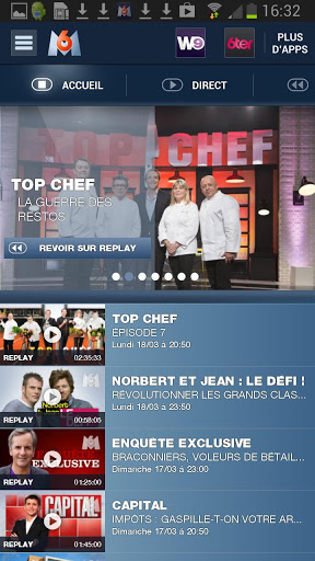 M6 Replay, W9 Replay et 6ter Replay enfin pour Android